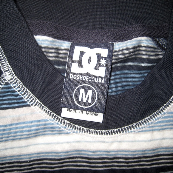 DC | Shirts | Vintage Dc Shoes Co Usa Ls Raglan Striped Shirt M | Poshmark
